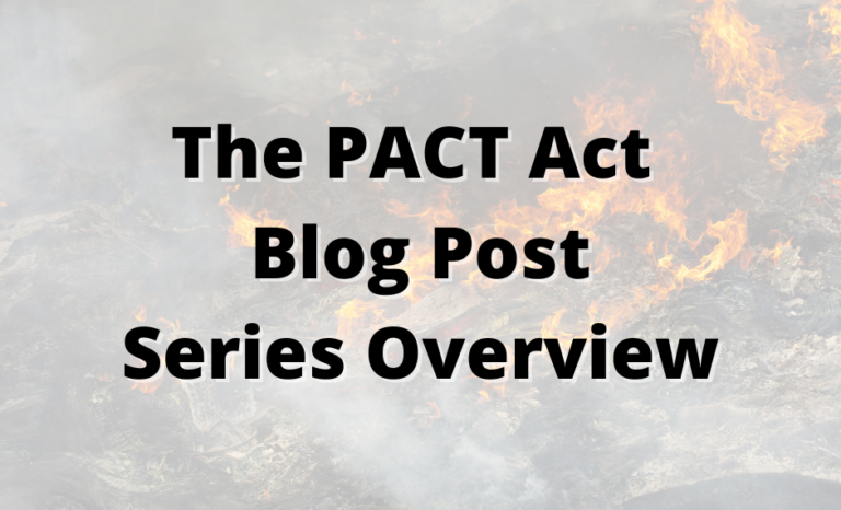 The PACT Act Overview | Bergmann & Moore Series